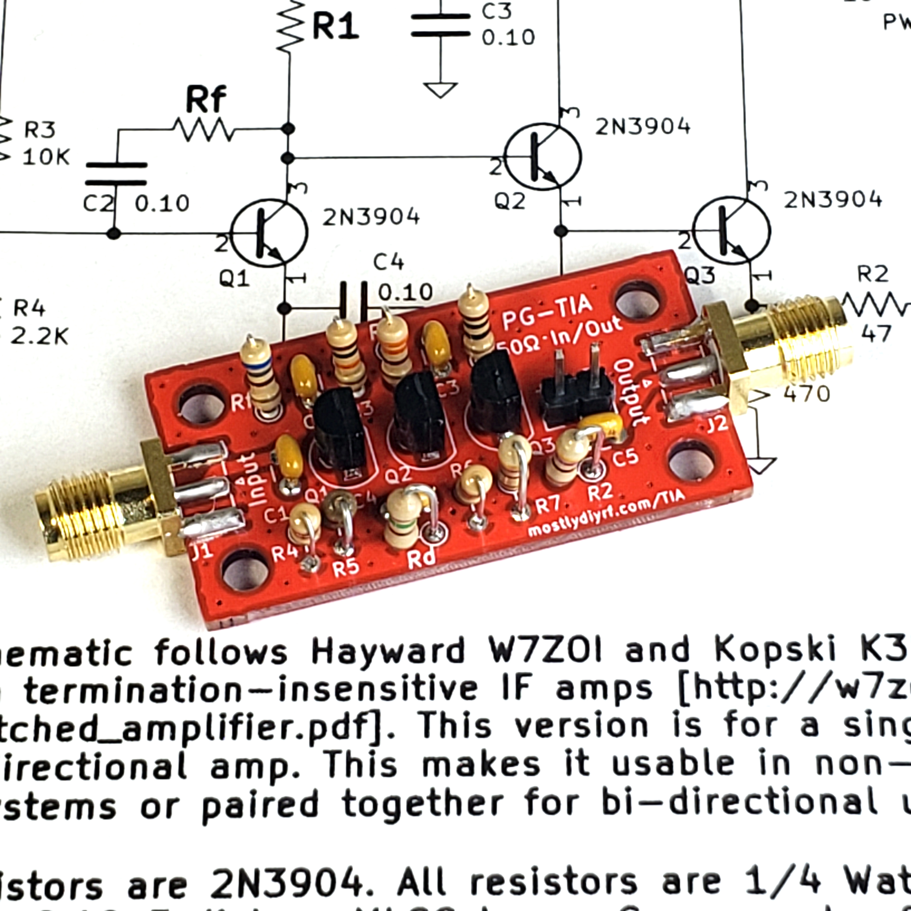 PG-TIA Broadband IF Amplifier « Mostly DIY RF